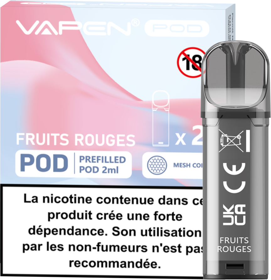 B.10 PODS VAPEN FRUITS ROUGES 10MG (5 x 2 PODS) - RECHARGES VAPEN POD ...