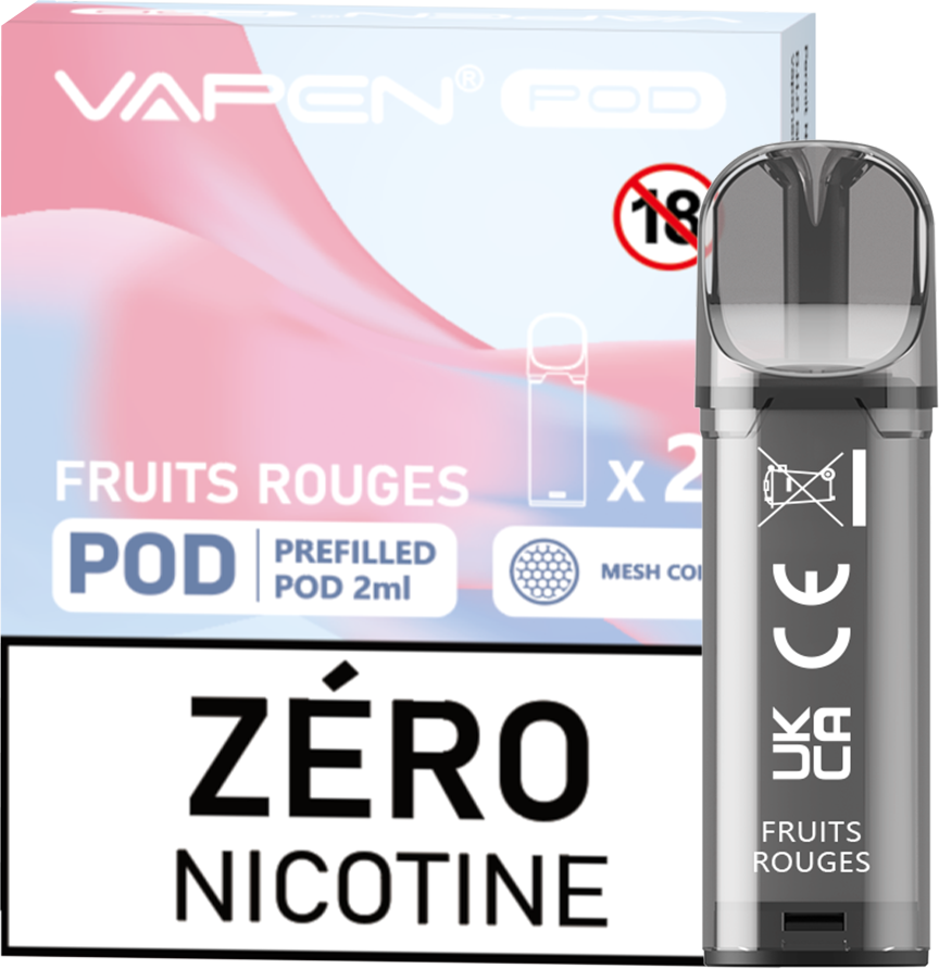 B.10 PODS VAPEN FRUITS ROUGES 0MG (5 x 2 PODS) - RECHARGES VAPEN POD ...