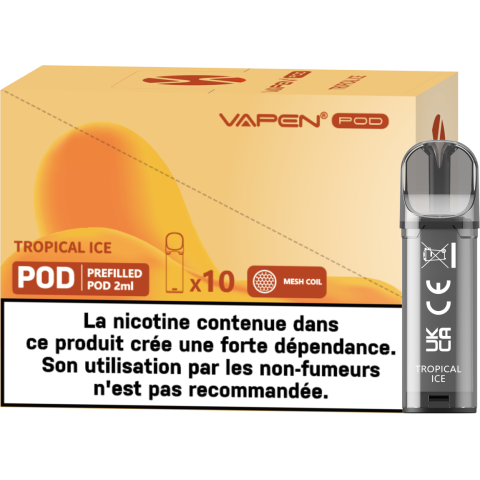 B.10 PODS VAPEN TROPICAL ICE 10MG (5 x 2 PODS) - RECHARGES VAPEN POD ...