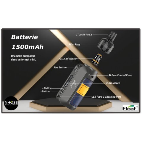 E-CIG ISOLO AIR 2 BLACK AND GREY - ISOLO AIR 2 - ELEAF - E-CIGARETTES ...