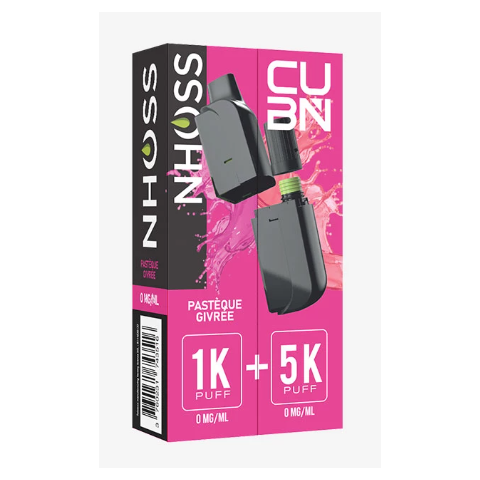 B.5 CUB'N POD 2ML + FLACON 10ML PASTEQUE GIVREE 10MG - CUB'N POD 10MG ...