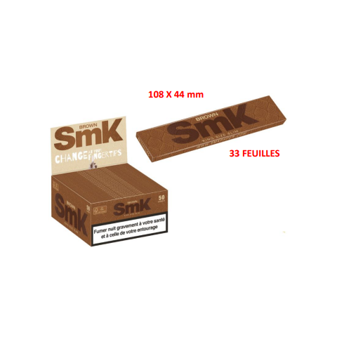 B.50 CAHIERS SMK SLIM NON BLANCHIS - Papier à cigarettes - GAMME FUMEUR ...