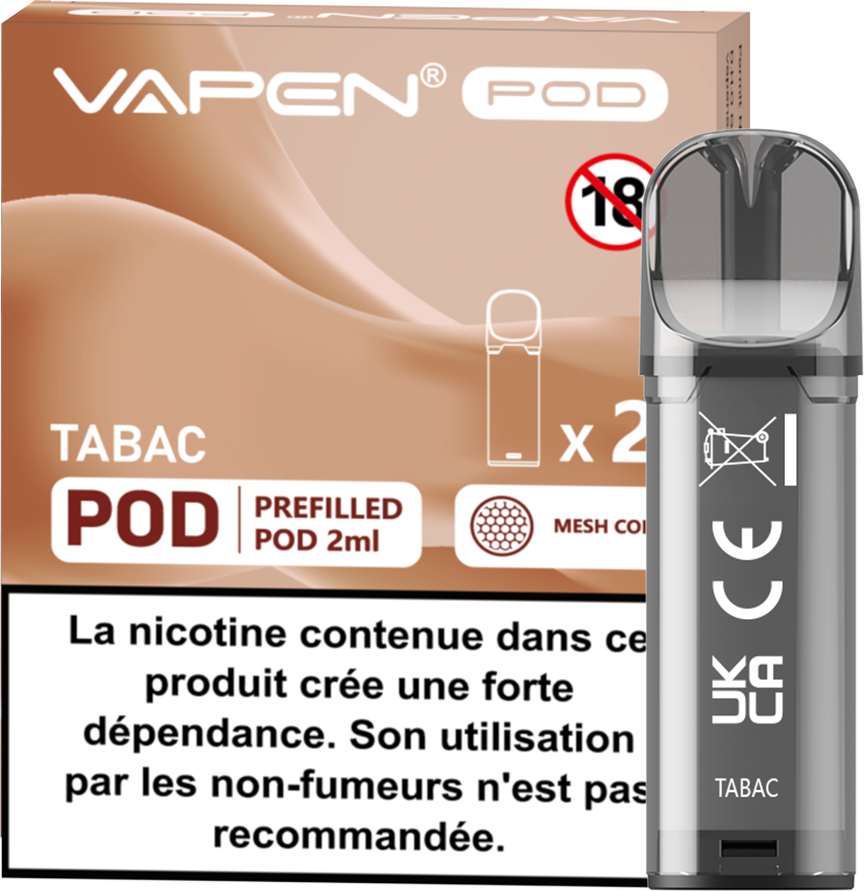 B.10 PODS VAPEN TABAC 20MG (5 x 2 PODS) - RECHARGES VAPEN POD 20MG ...