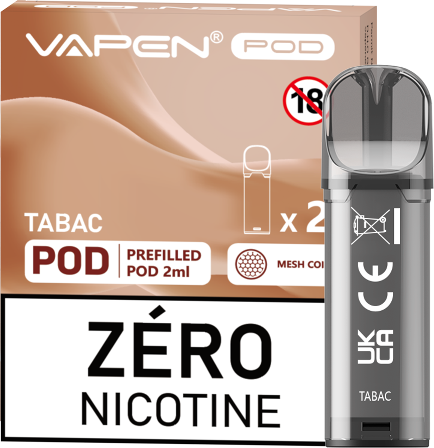 B.10 PODS VAPEN TABAC 0MG (5 x 2 PODS) - RECHARGES VAPEN POD 0MG ...