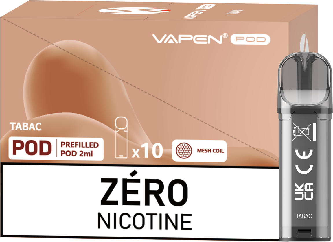 B.10 PODS VAPEN TABAC 0MG (5 x 2 PODS) - RECHARGES VAPEN POD 0MG ...