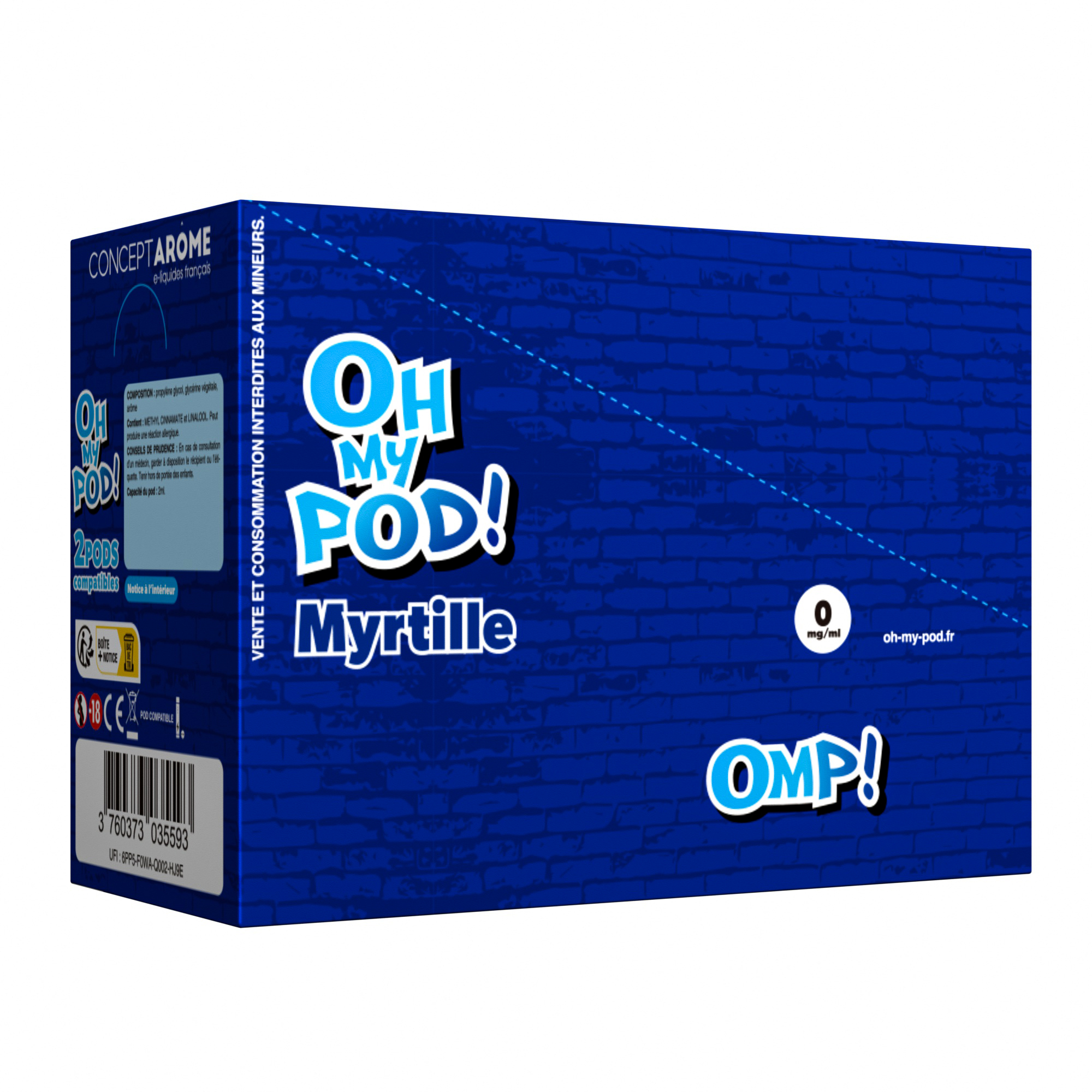 B.2 PODS RONDS MYRTILLE 00MG - E-OH MY POD ! 00MG - E-OH MY POD ! - OH ...