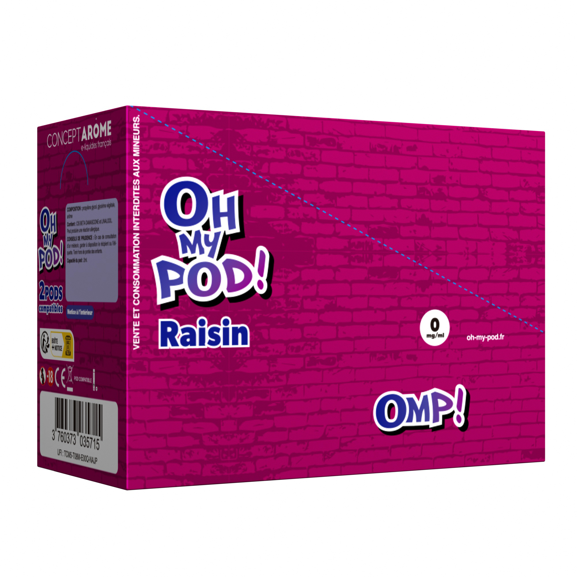 B.2 PODS RONDS RAISIN GLACE 00MG - E-OH MY POD ! 00MG - E-OH MY POD ...