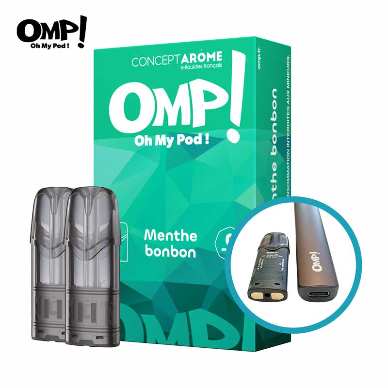 B.2 PODS PLATS MENTHE BONBON 00MG - V-OH MY POD ! 00MG - V-OH MY POD ...