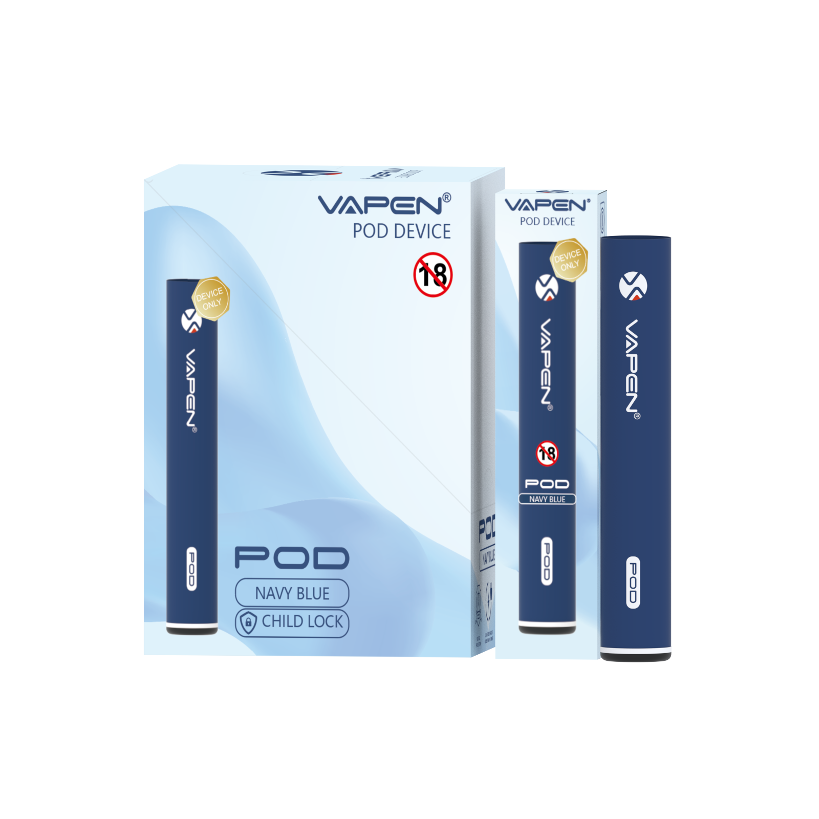 BATTERIE VAPEN POD NAVY BLUE - BATTERIE VAPEN POD - VAPEN POD - VAPE ...
